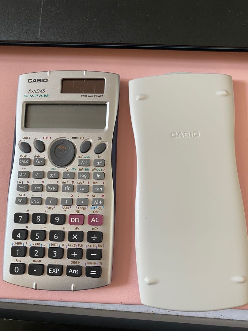 勁新 Casio 計數機 FX-115MS calculator, 興趣及遊戲, 手作＆自家設計, 文具 - Carousell