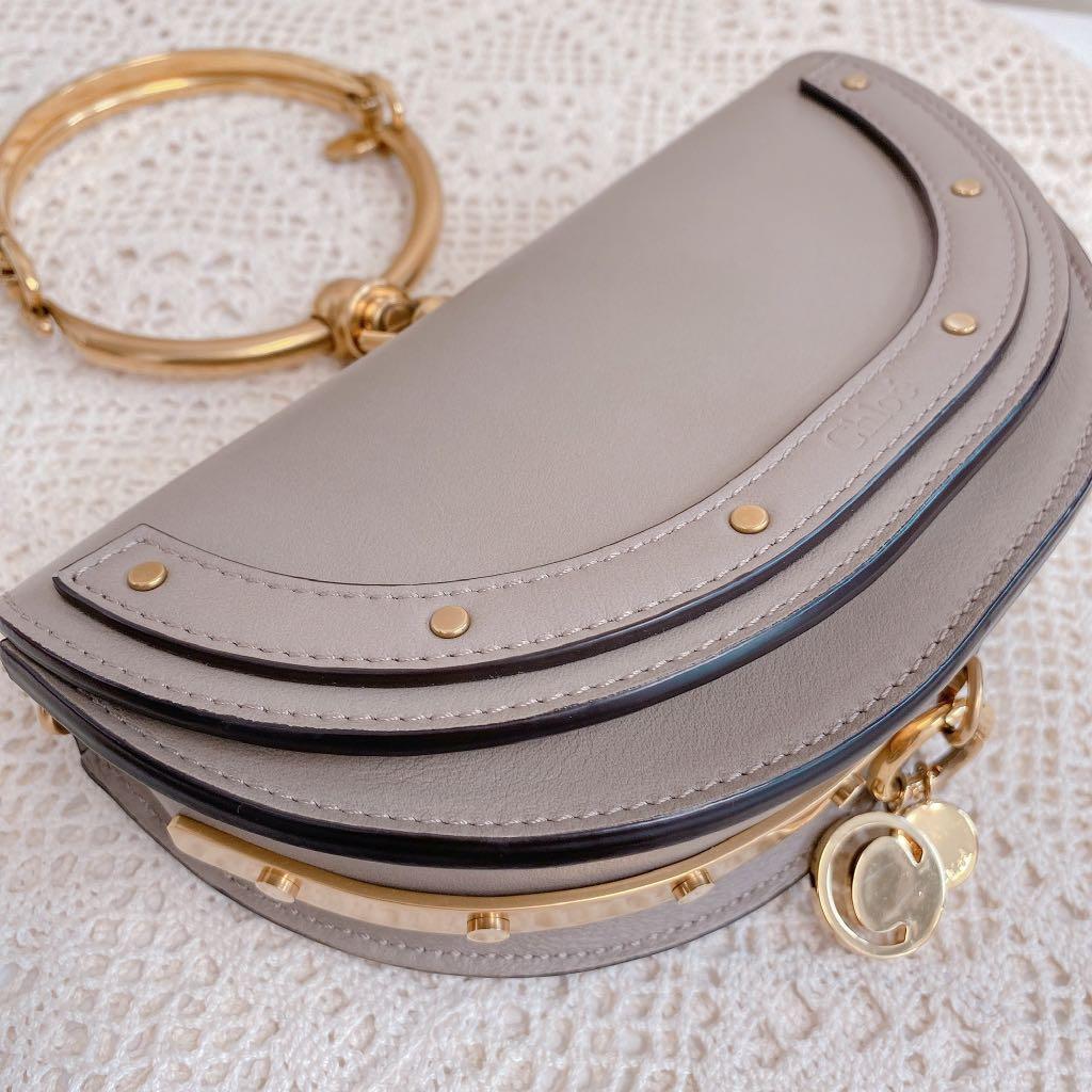 Chloe Nile Half Moon ( Motty Grey ), 名牌, 袋 & 銀包 - Carousell