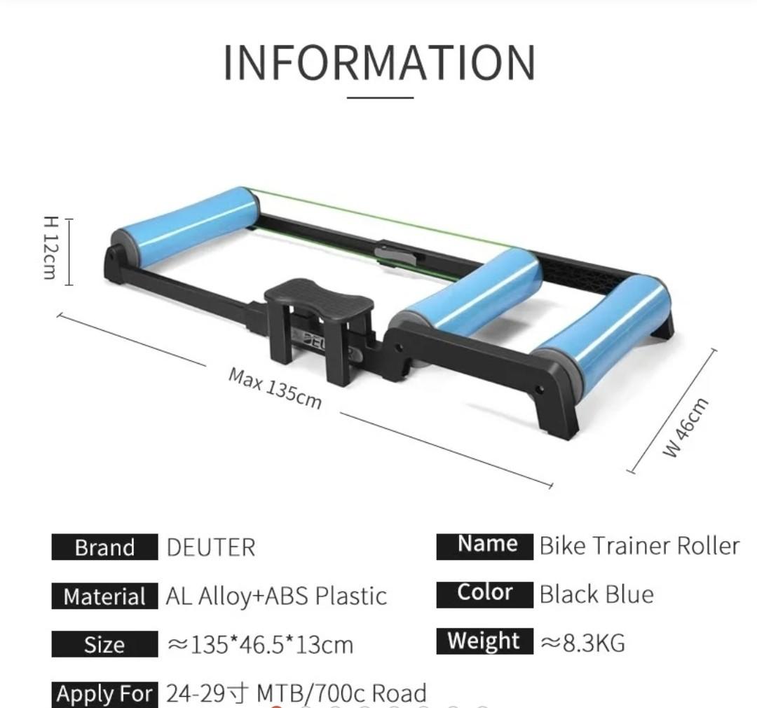 DEUTER GT01 Bike Trainer Rollers, Sports Equipment, Bicycles & Parts, Bicycles on Carousell