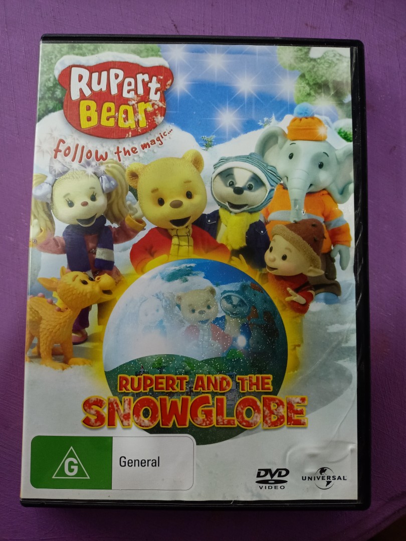 DVD Kartun : Rupert Bear ( Rupert And The Snow Globe ), Hobbies & Toys ...