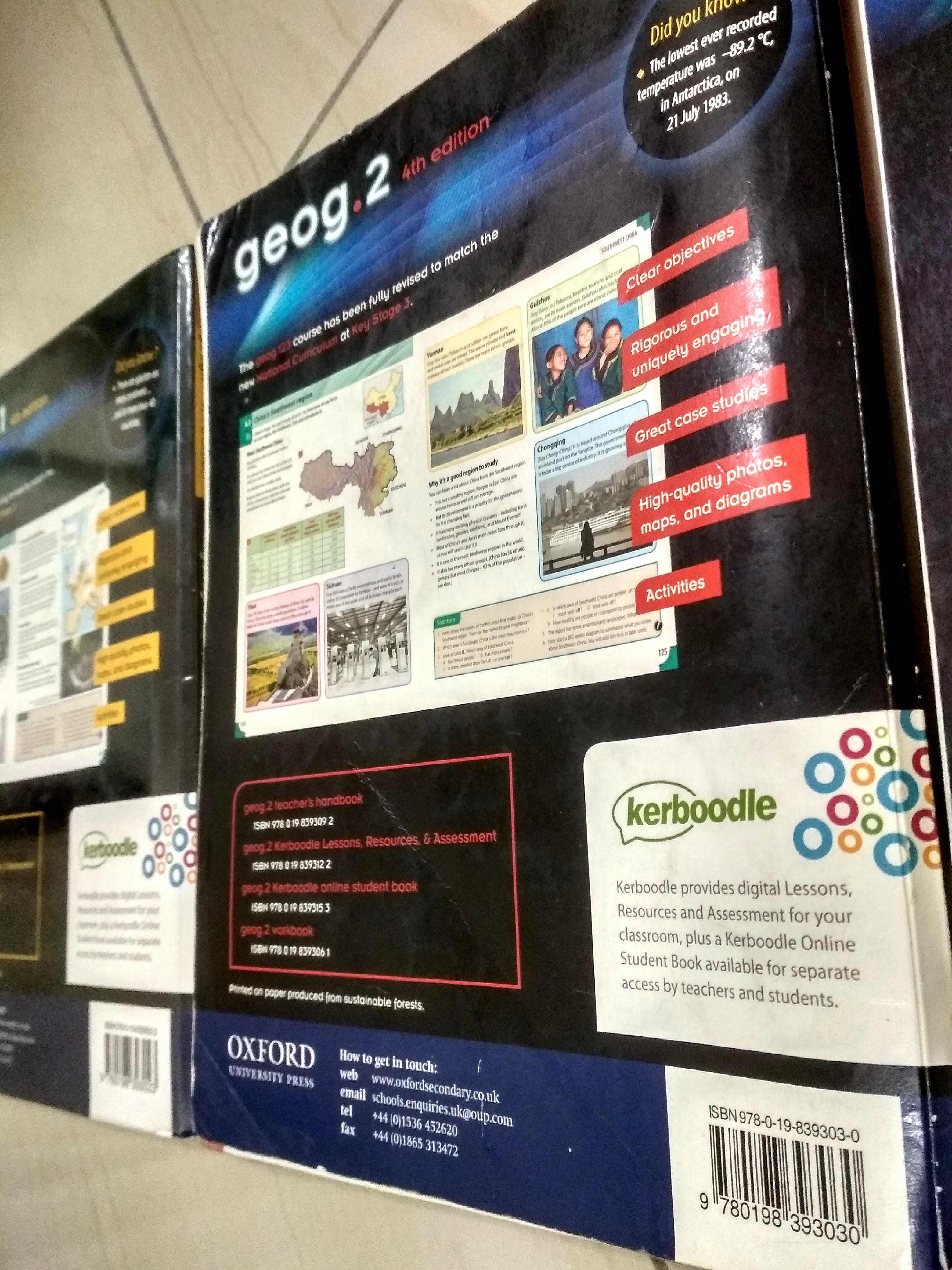 geog.1/2/3 Student Book, Hobbies & Toys, Books & Magazines, Textbooks ...