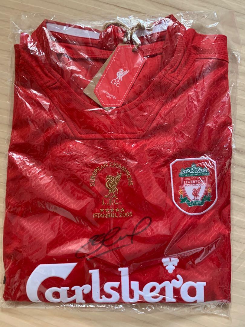 Rare Steven Gerrard signed Istanbul shirt with COA, Hobbies & Toys ...