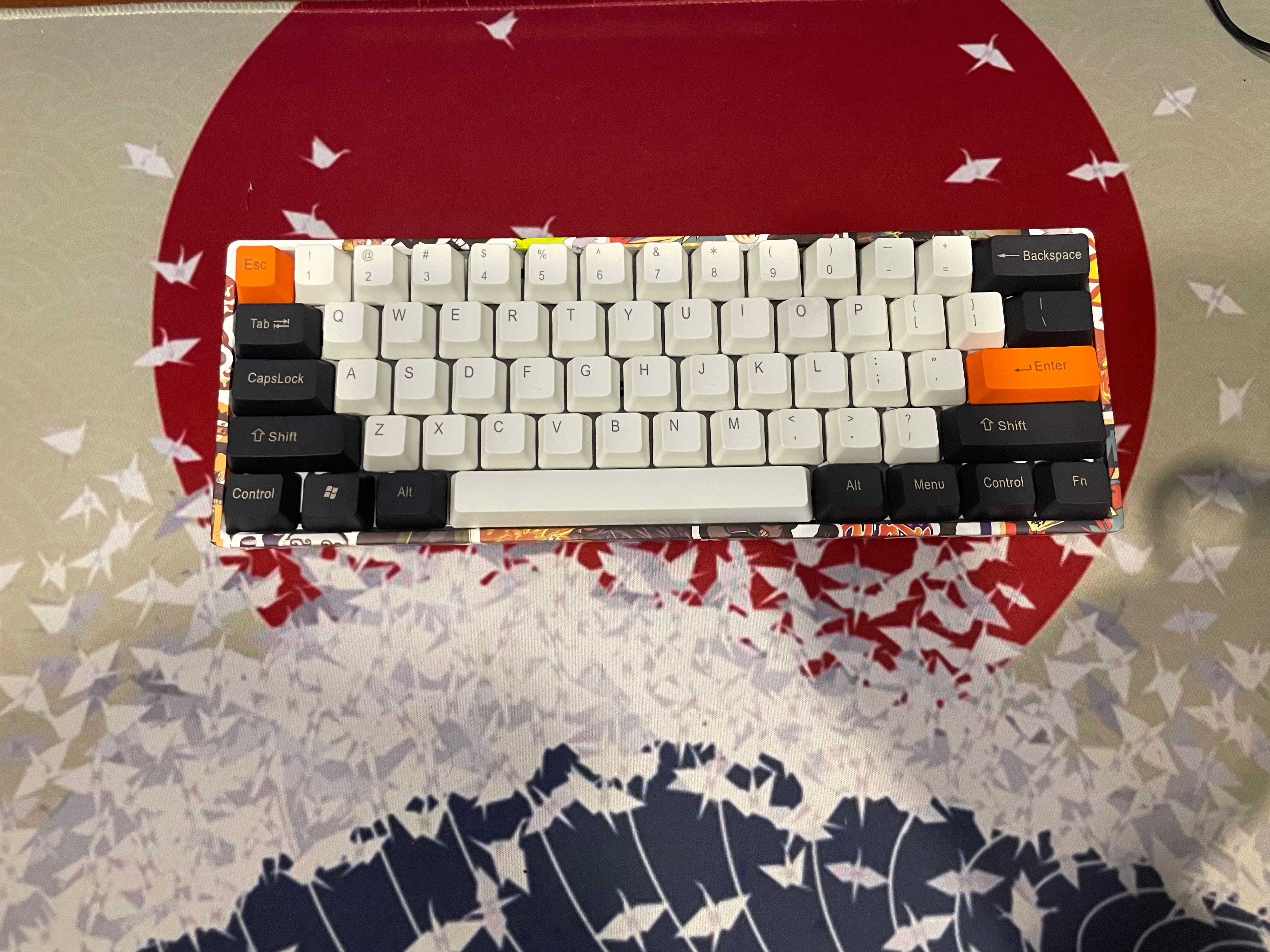 Gk61 60% naruto sticker bomb keyboard, Computers & Tech, Parts ...