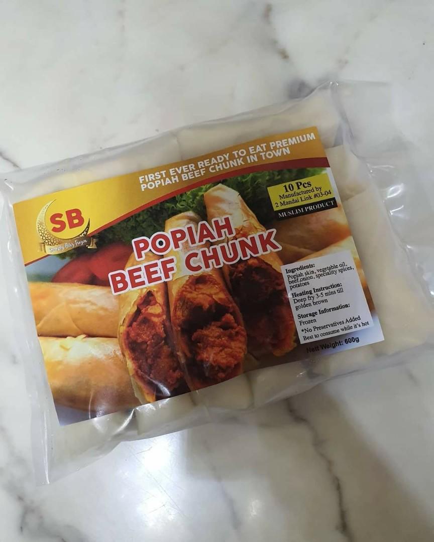 Halal Homemade Frozen Popiah Beef Chunk, Food & Drinks, Chilled ...