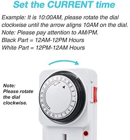 HBN BND-50/E39 Plug-in Energy Saving Programmable Mechanical Timer ...