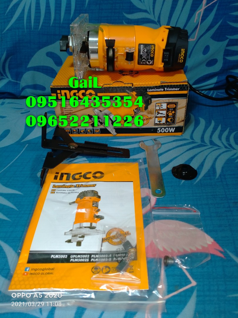 INGCO 500W Laminate Trimmer / Palm Router, Commercial & Industrial ...