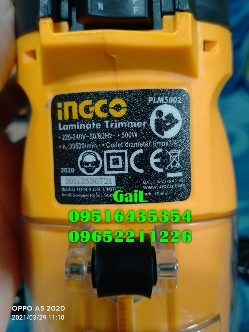 INGCO 500W Laminate Trimmer / Palm Router, Commercial & Industrial ...