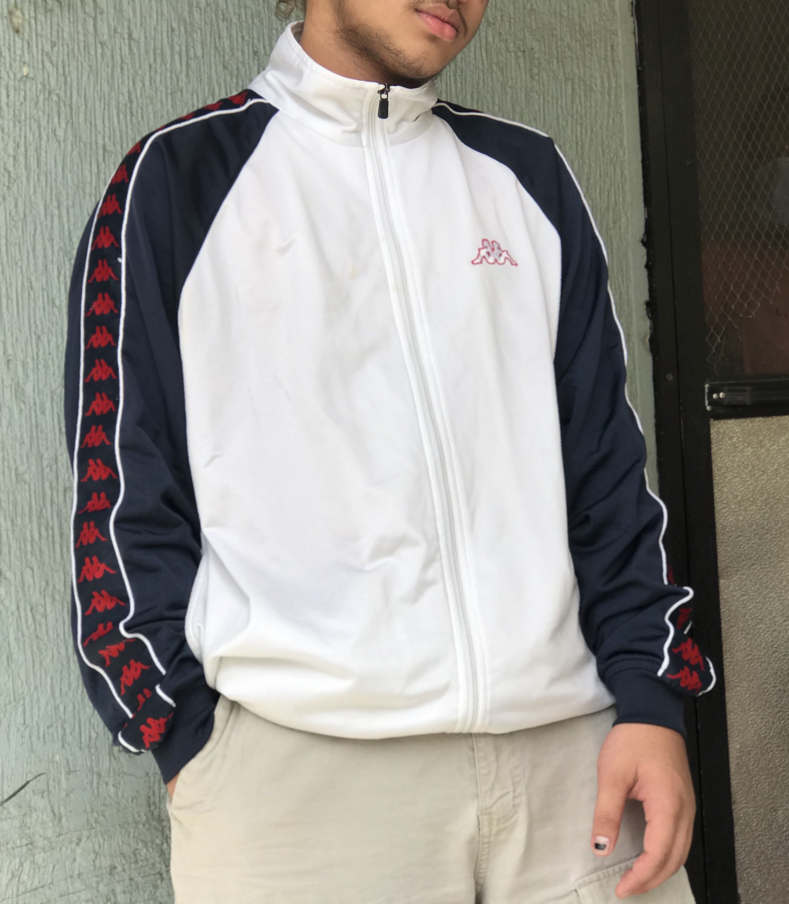 KAPPA white side tape jacket (original), Women's Fashion, Coats ...