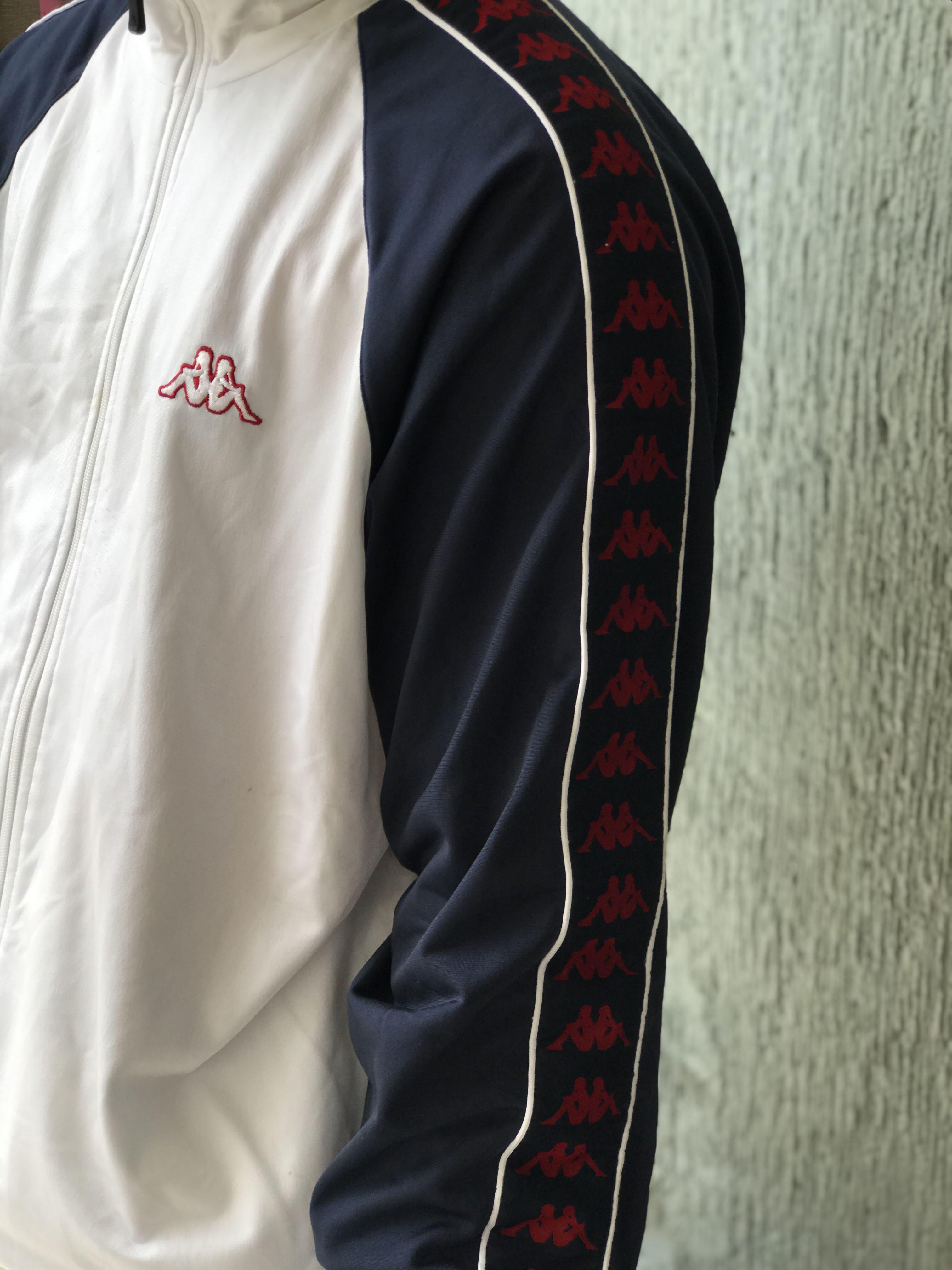 KAPPA white side tape jacket (original), Women's Fashion, Coats ...