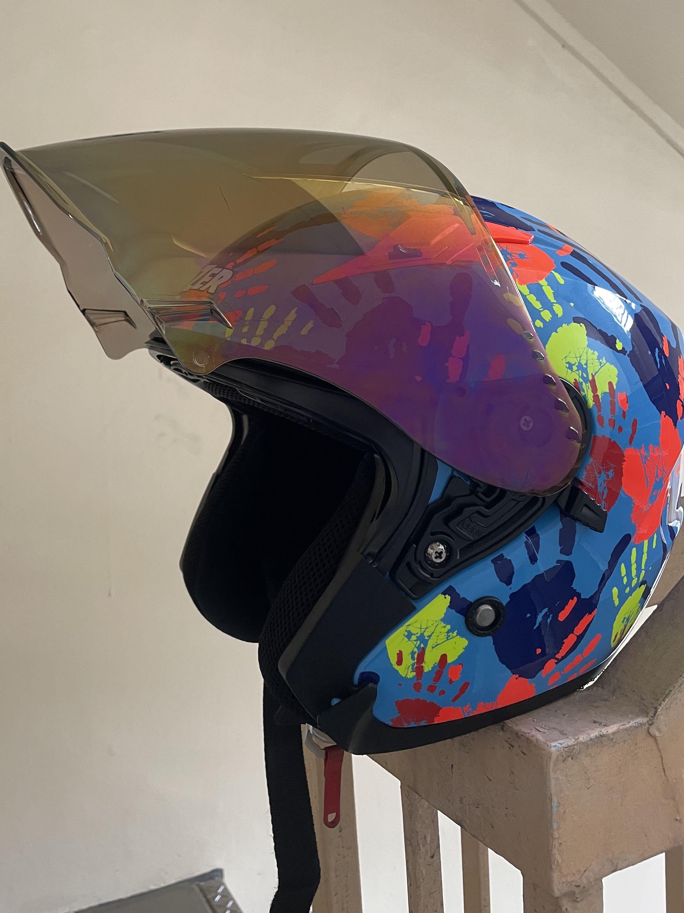 Lazer Tinted Visor, Motorcycles, Motorcycle Accessories on Carousell