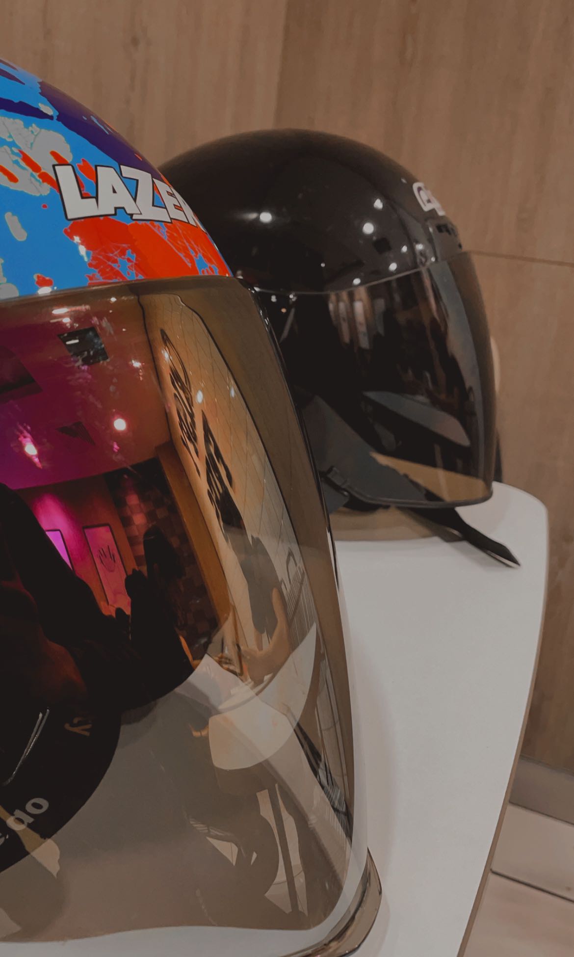 Lazer Tinted Visor, Motorcycles, Motorcycle Accessories on Carousell