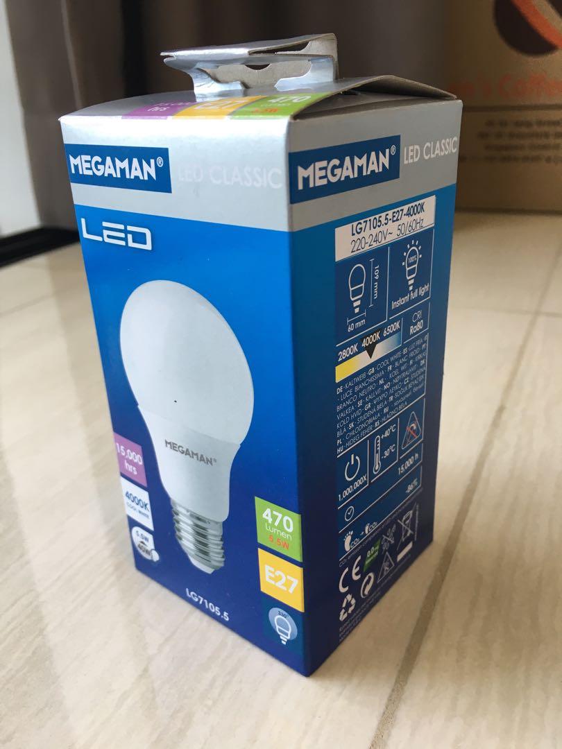 Megaman LED Classic Light Bulb, Furniture & Home Living, Lighting ...