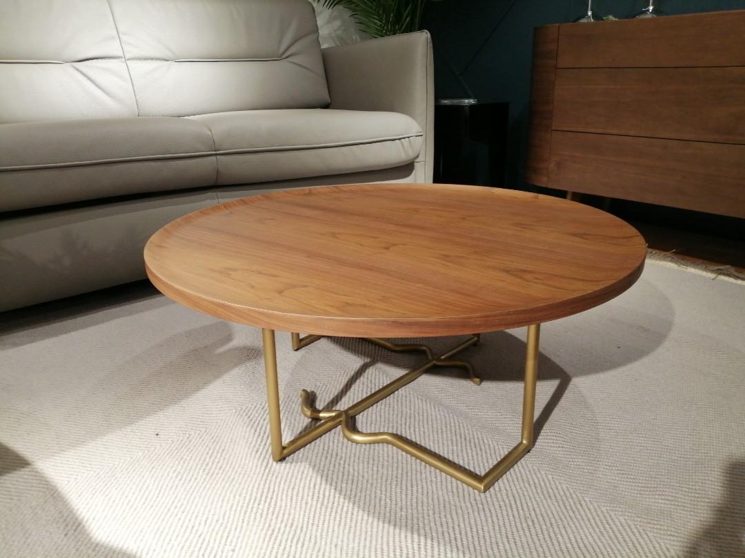 Midas Coffee Table Walnut Top, Furniture & Home Living, Furniture ...