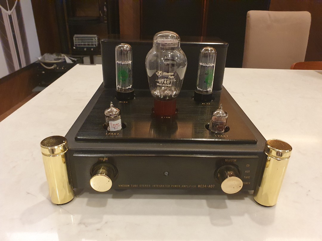 Mingda MC34-A07 tube int amp, Audio, Other Audio Equipment on Carousell