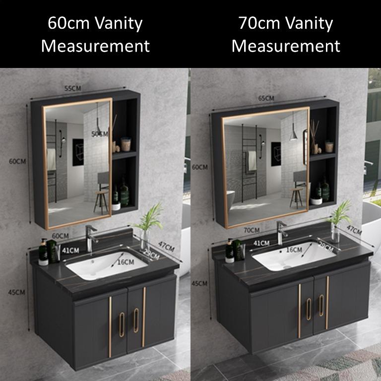NEW Full Set New Design Vanity Set / Basin Cabinet / Black Vanity ...