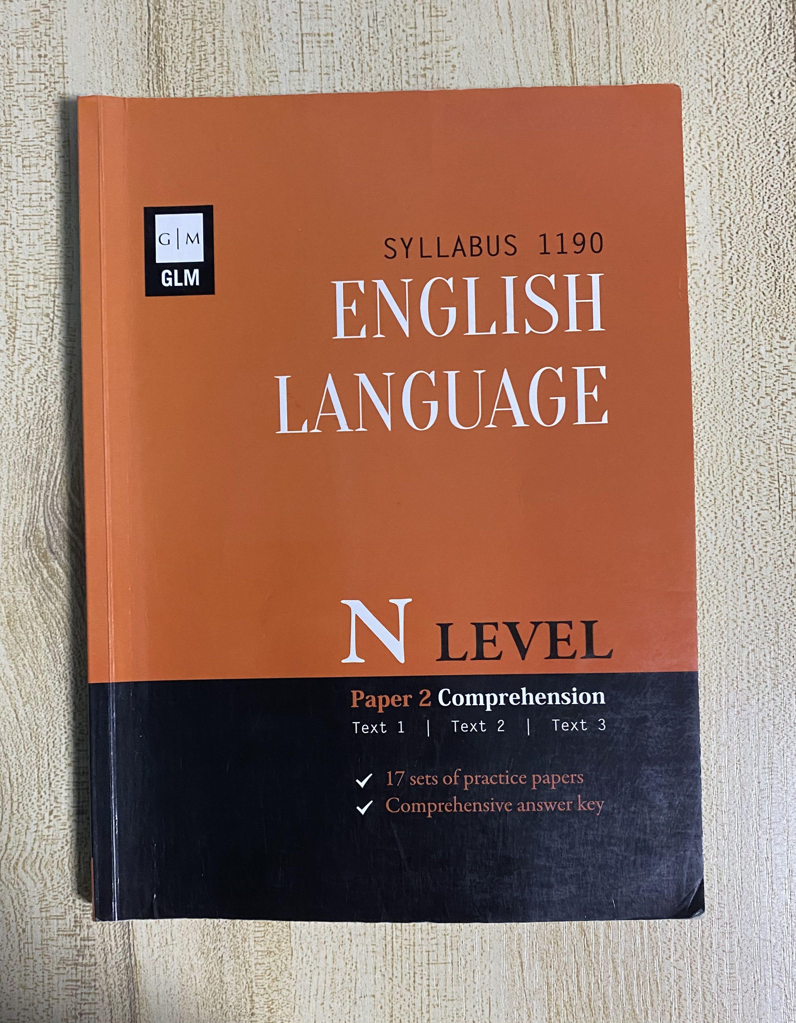 N-Level English Comprehension Practise Book, Hobbies & Toys, Books ...