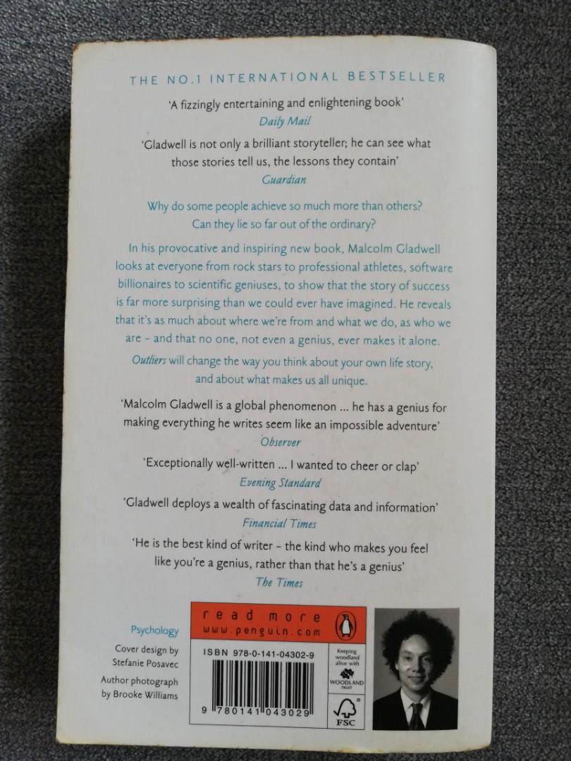 Outliers by Malcolm Gladwell, Hobbies & Toys, Books & Magazines ...