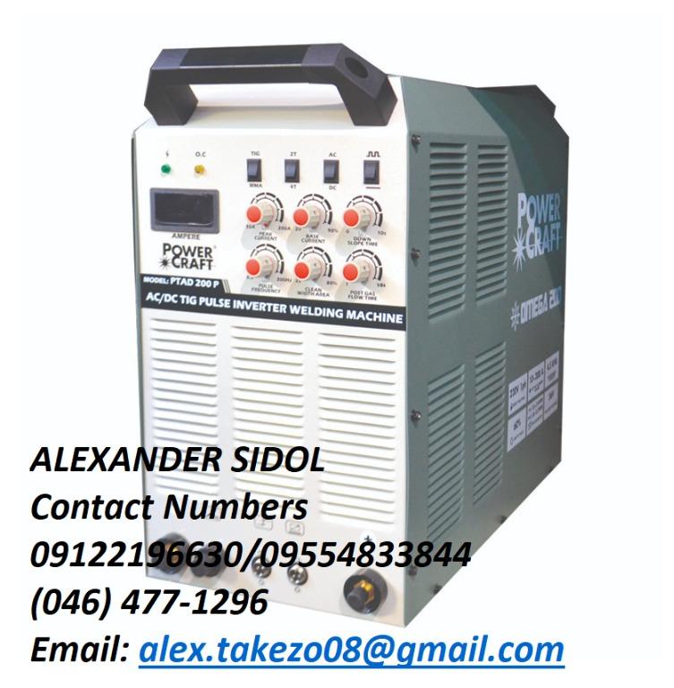 Powercraft AC/DC TIG Inverter Welding Machine PTAD 200P, Commercial ...