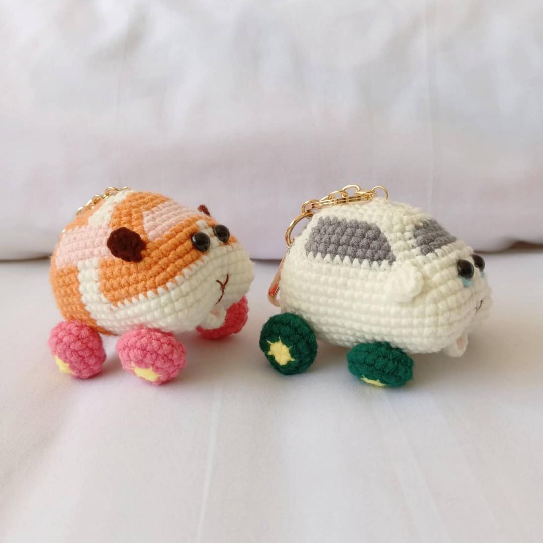 Pui Pui Molcar Crochet Keychain - Potato & Shiromo, Hobbies & Toys ...