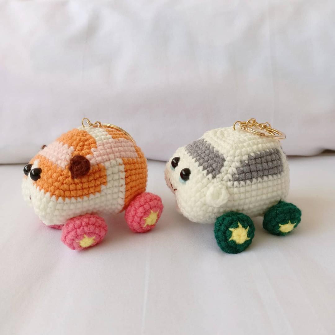 Pui Pui Molcar Crochet Keychain - Potato & Shiromo, Hobbies & Toys ...