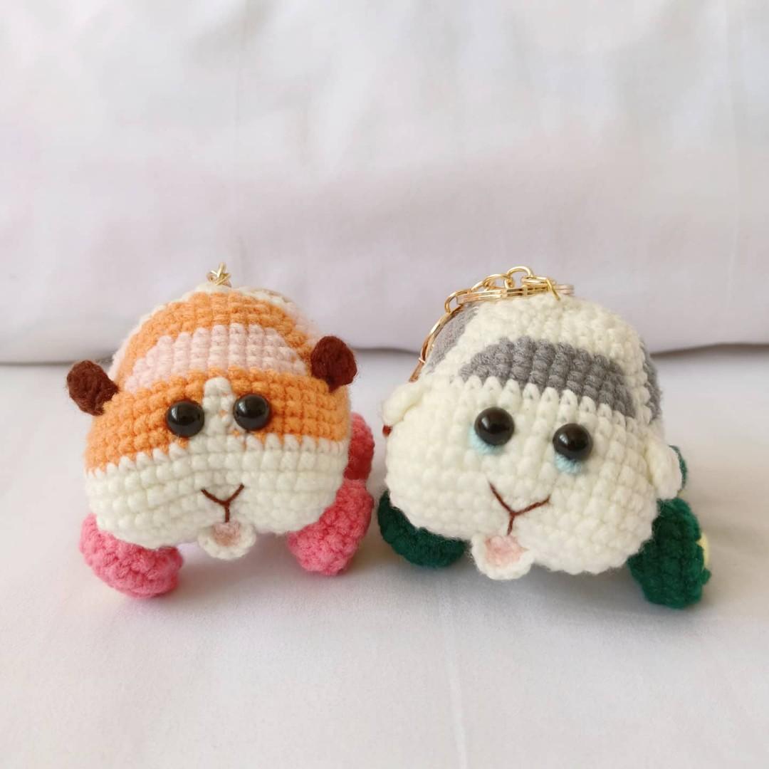 Pui Pui Molcar Crochet Keychain - Potato & Shiromo, Hobbies & Toys ...