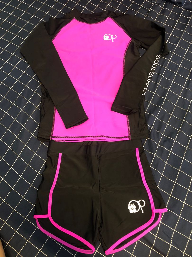 Rush guard op, Women's Fashion, Swimwear, Rash guard on Carousell