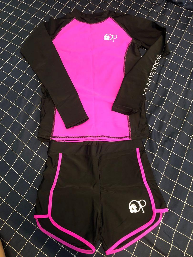Rush guard op, Women's Fashion, Swimwear, Rash guard on Carousell