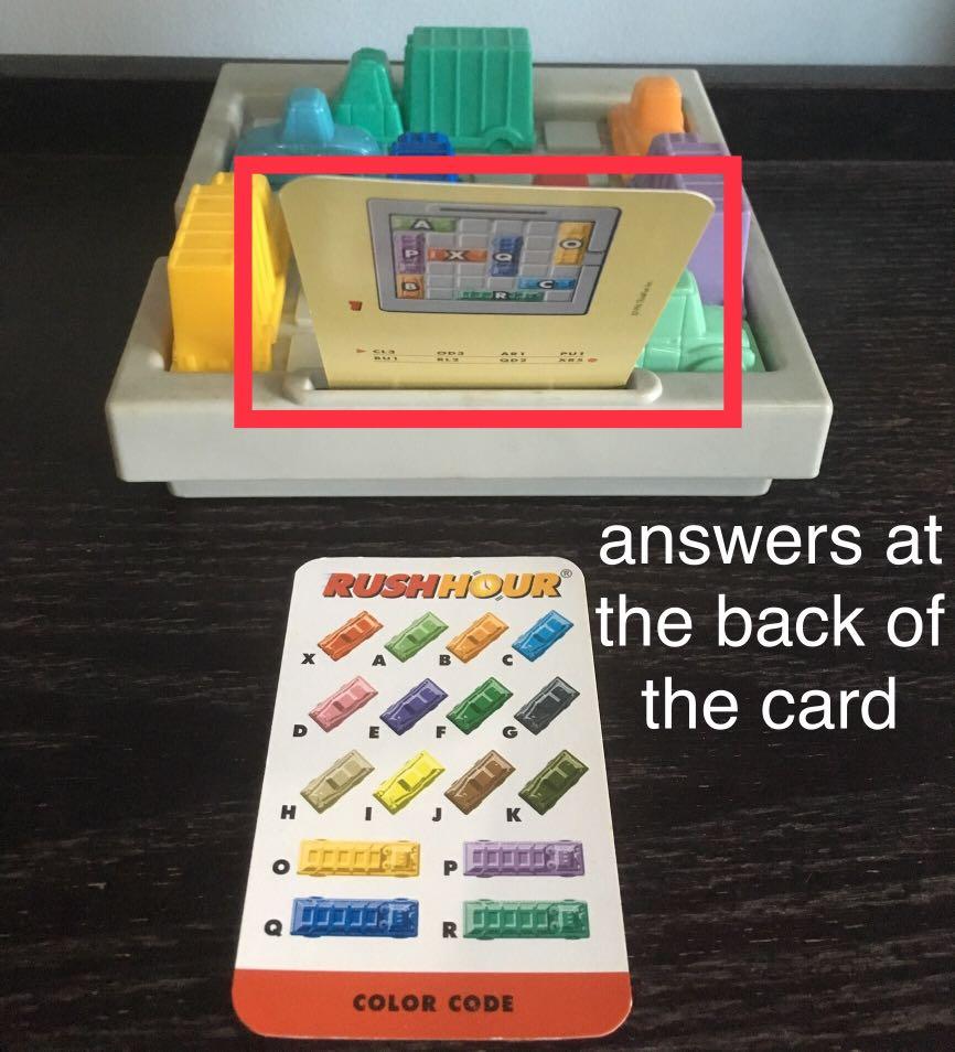 Rush Hour Traffic Jam (sliding block puzzle), Hobbies & Toys, Toys ...