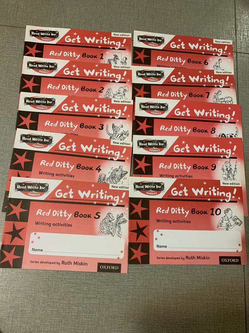 RWI red ditty writing activities, 興趣及遊戲, 書本 & 文具, 小說 & 故事書 - Carousell