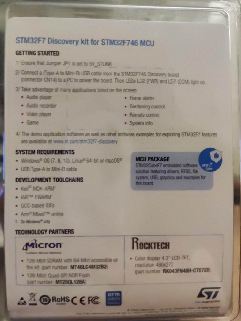 STM32F746 Discovery Kit, Computers & Tech, Printers, Scanners & Copiers on Carousell