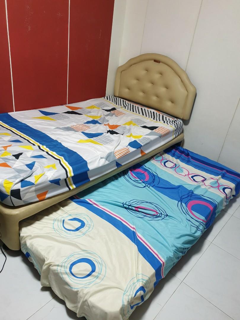 Super Single Bed from Slumberland with extendable pull out bottom bed ...