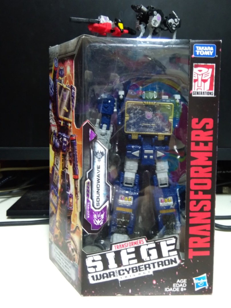 Transformers WFC War For Cybertron Siege Soundwave, Laserbeak & Ravage ...