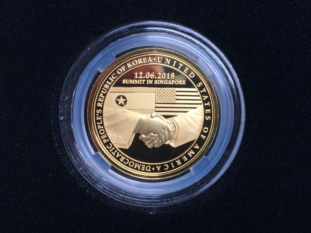 *SET* Trump-Kim Summit Coin 1st Issue Singapore Mint, Hobbies & Toys ...