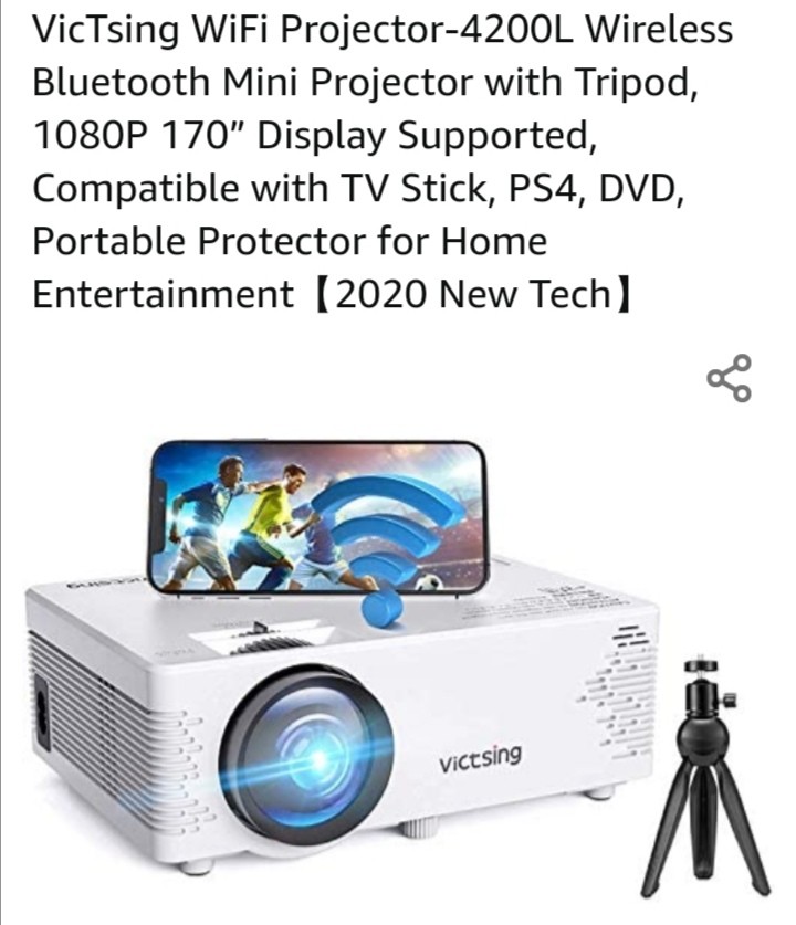 Victsing full HD Projector model BH400A, Photography, Video Cameras on ...