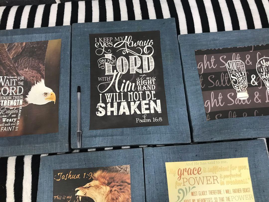 Wall display decoration bible verses on Carousell