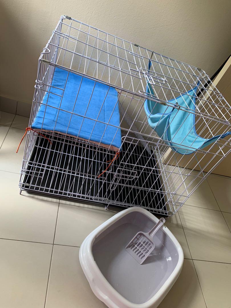 2 Tier Cage, Pet Supplies, Homes & Other Pet Accessories on Carousell