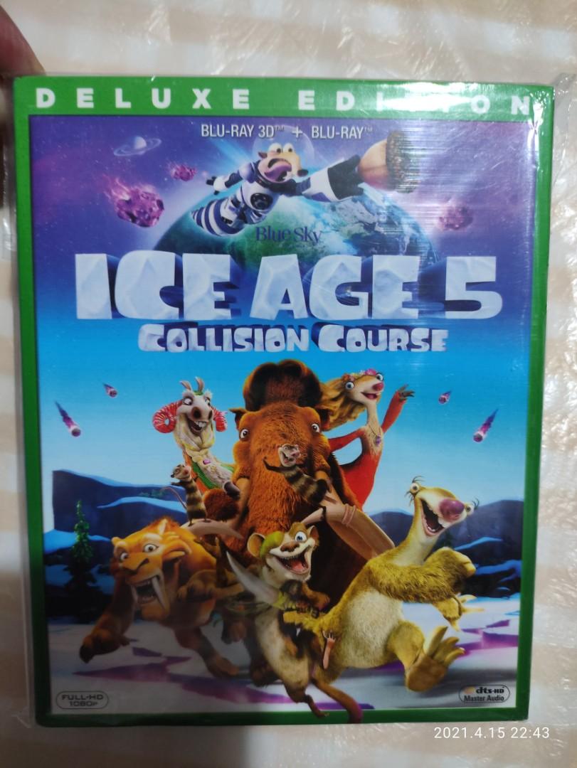 (98% New. 雙碟 2d+3d) Ice Age 5 collision course 冰河世紀 blu ray, 興趣及遊戲, 收藏品 ...