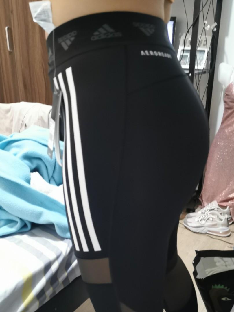 Adidas mesh tights, Women's Fashion, Activewear on Carousell