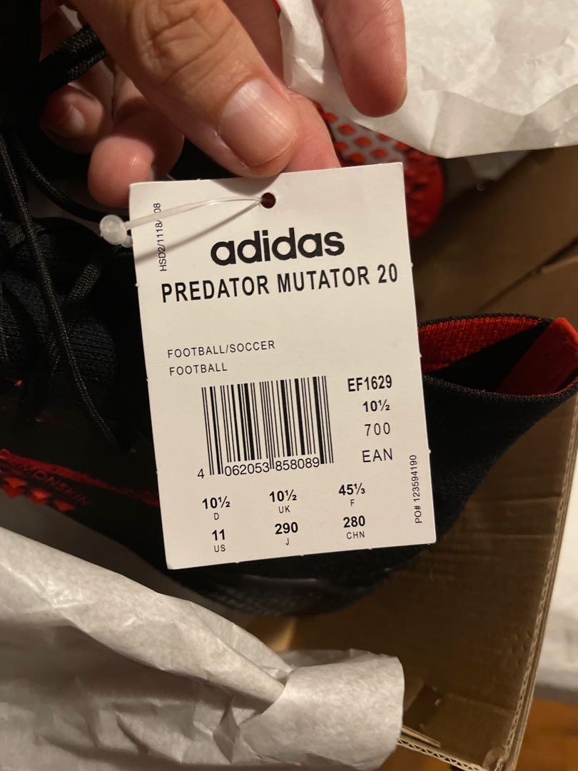 NEW Adidas Predator Mutator 2.0 FG Grade 1 US: 11 UK:10.5, Men's ...