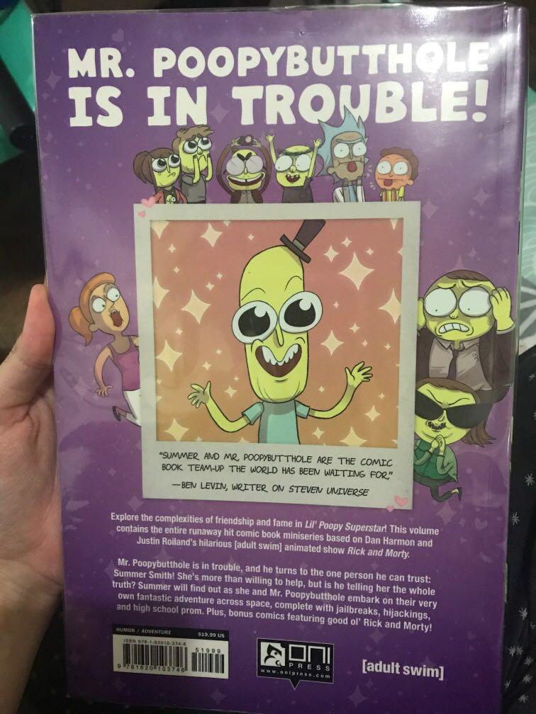 AUTHENTIC RICK AND MORTY COMIC BOOK LIL POOPY SUPERSTAR, Hobbies & Toys ...