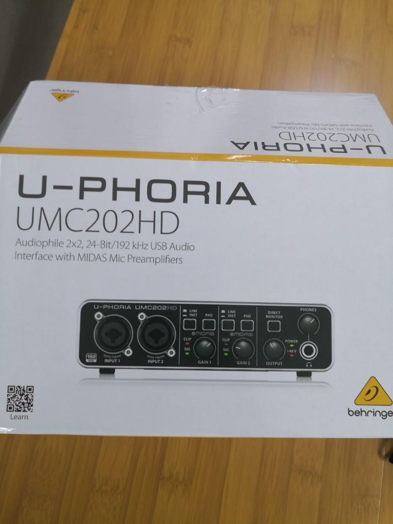 Behringer UMC202HD audio interface, Audio, Other Audio Equipment on ...