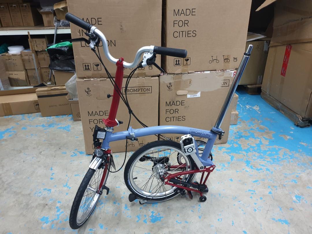 Brompton x Pokemon Mega Salamence M6L folding foldable bike cloud blue ...