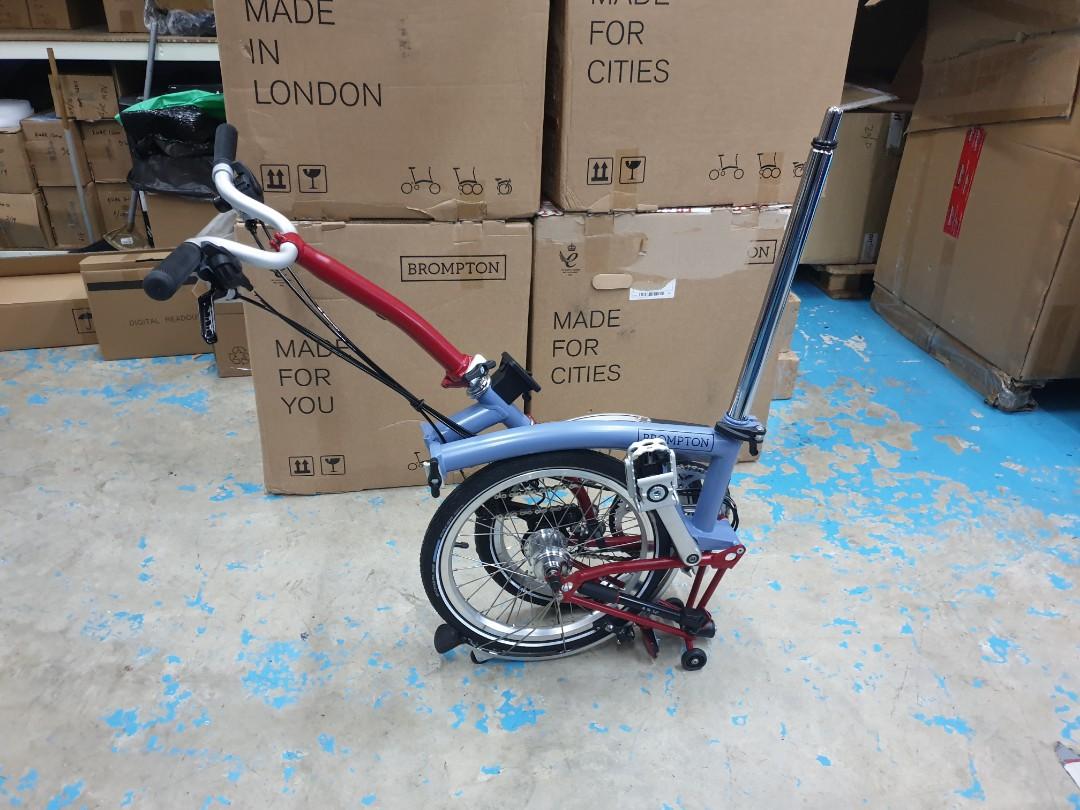 Brompton x Pokemon Mega Salamence M6L folding foldable bike cloud blue ...