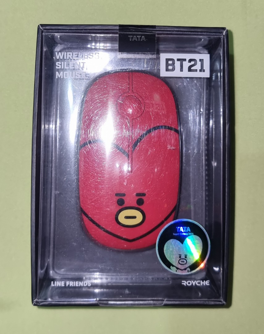 BT21 Tata wireless mouse, Hobbies & Toys, Memorabilia & Collectibles, K ...