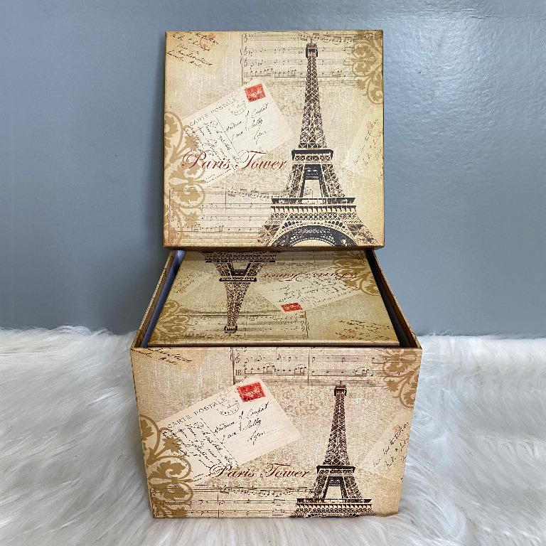 Daiso Japan Paris Eiffel Tower Storage Box, Furniture & Home Living ...