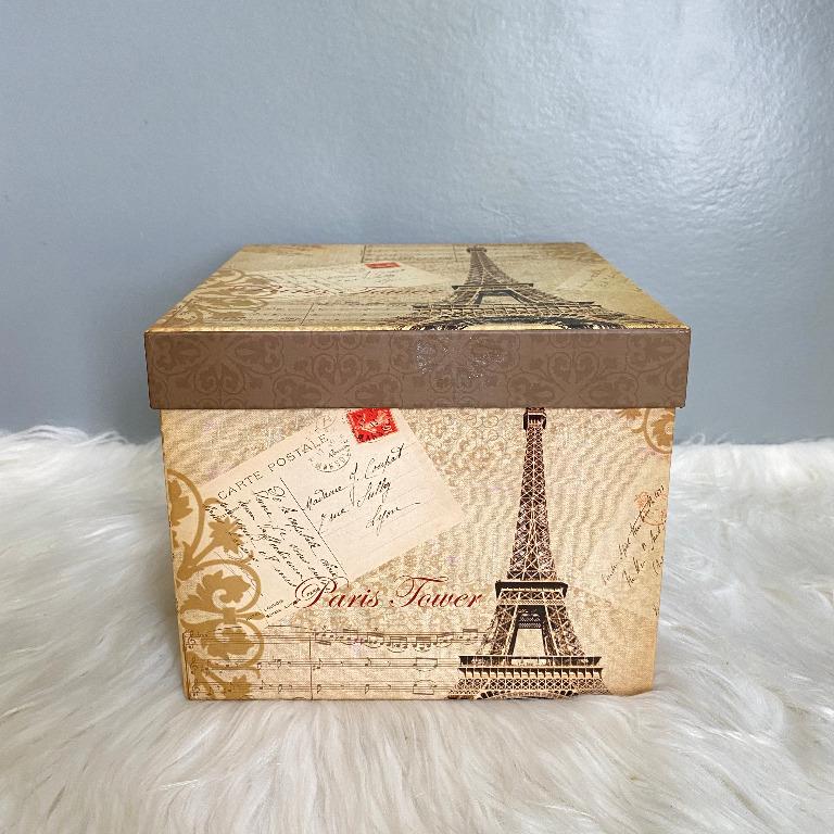Daiso Japan Paris Eiffel Tower Storage Box, Furniture & Home Living ...