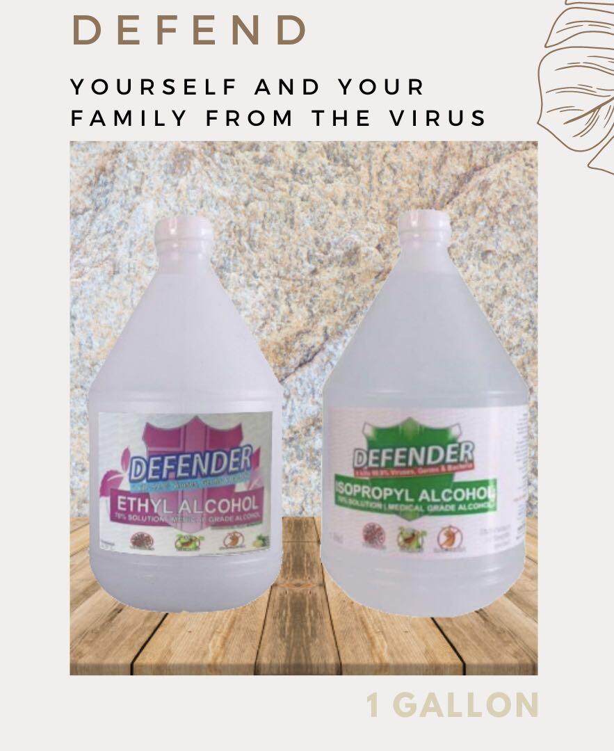Defender 70% Ethyl Alcohol - 1 Gallon, Beauty & Personal Care, Sanitizers & Disinfectants on ...