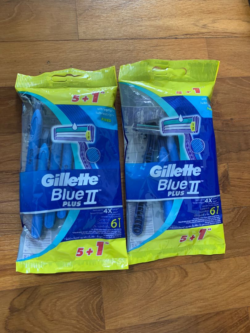 Gillette Blue 2 Plus Disposable, Beauty & Personal Care, Men's Grooming ...