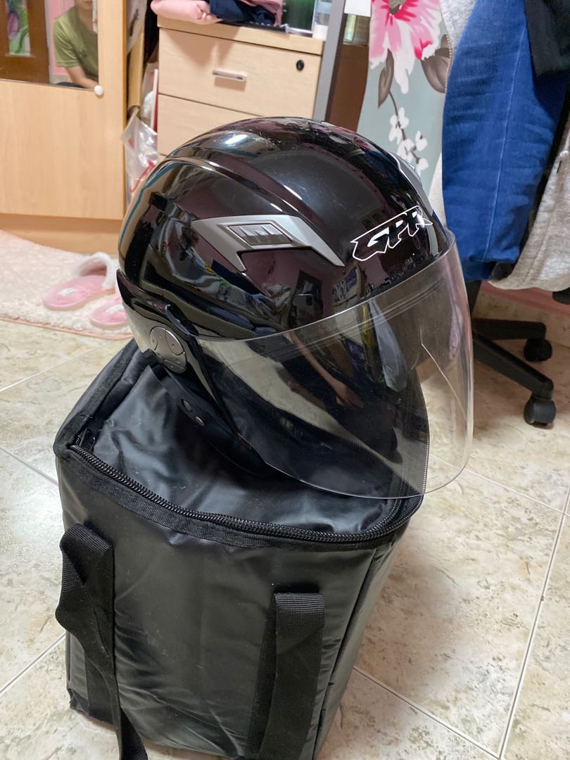 GPR black helmet CDC SSDC learner helmet, Motorcycles, Motorcycle ...