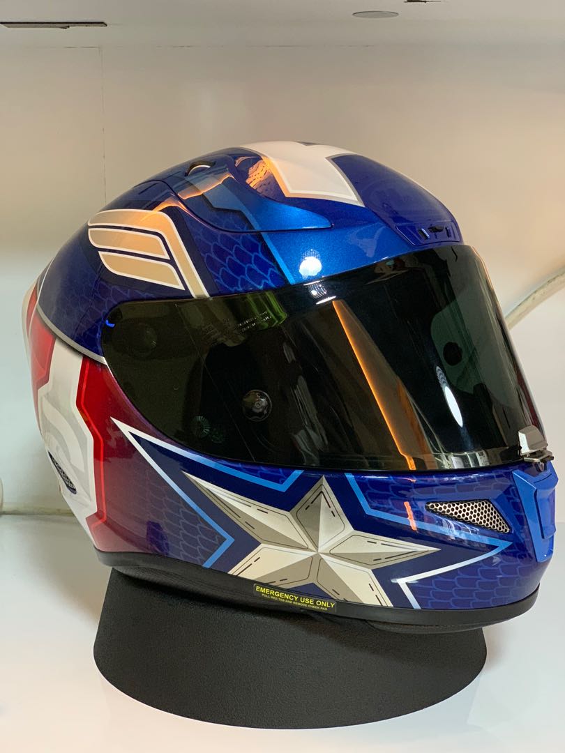 HJC RPHA 11 Captain America Marvel - L, Motorcycles, Motorcycle Apparel ...